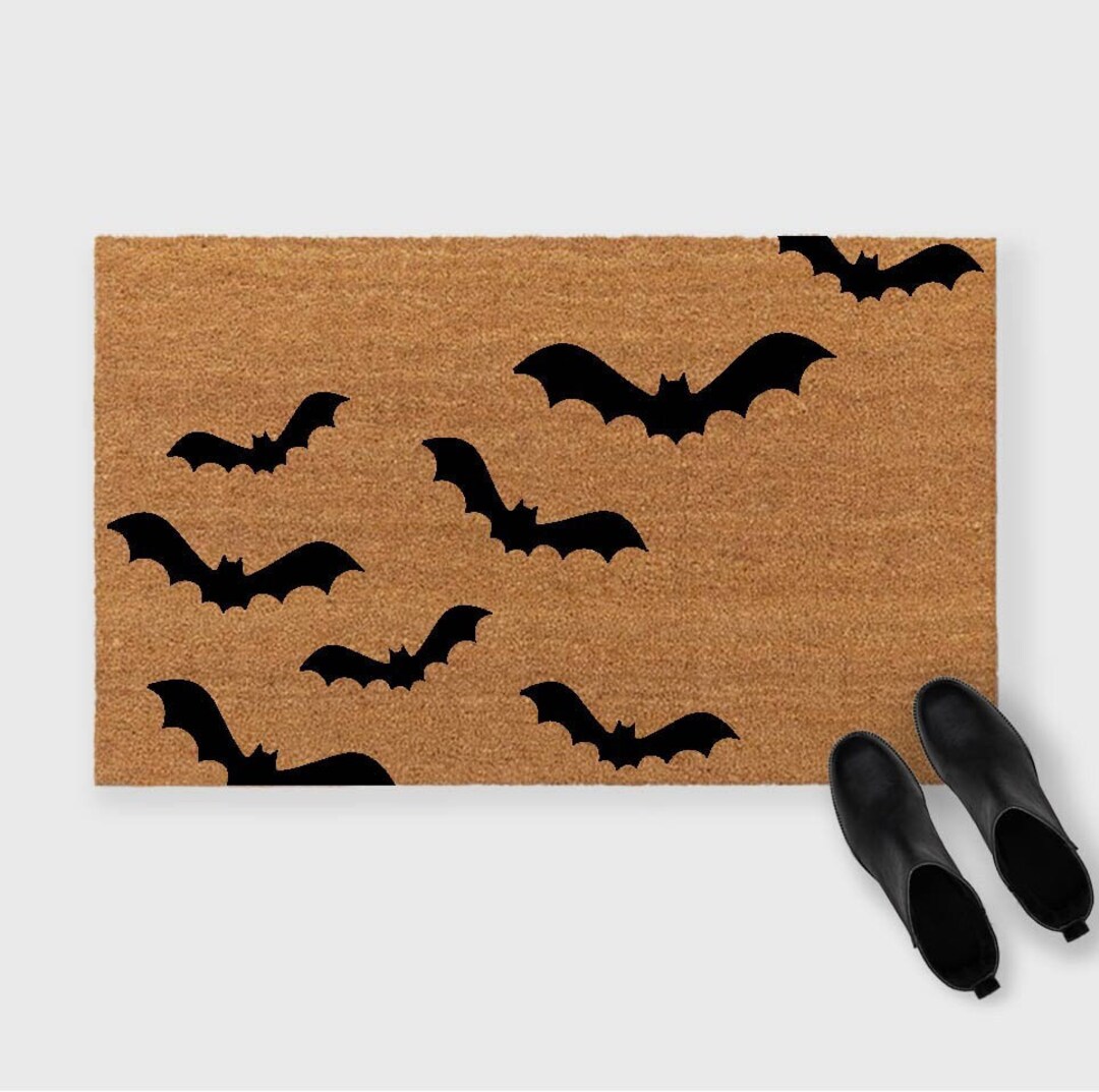 Bats Doormat,bats Door Mat,halloween Doormat,ghost Doormat,halloween ...