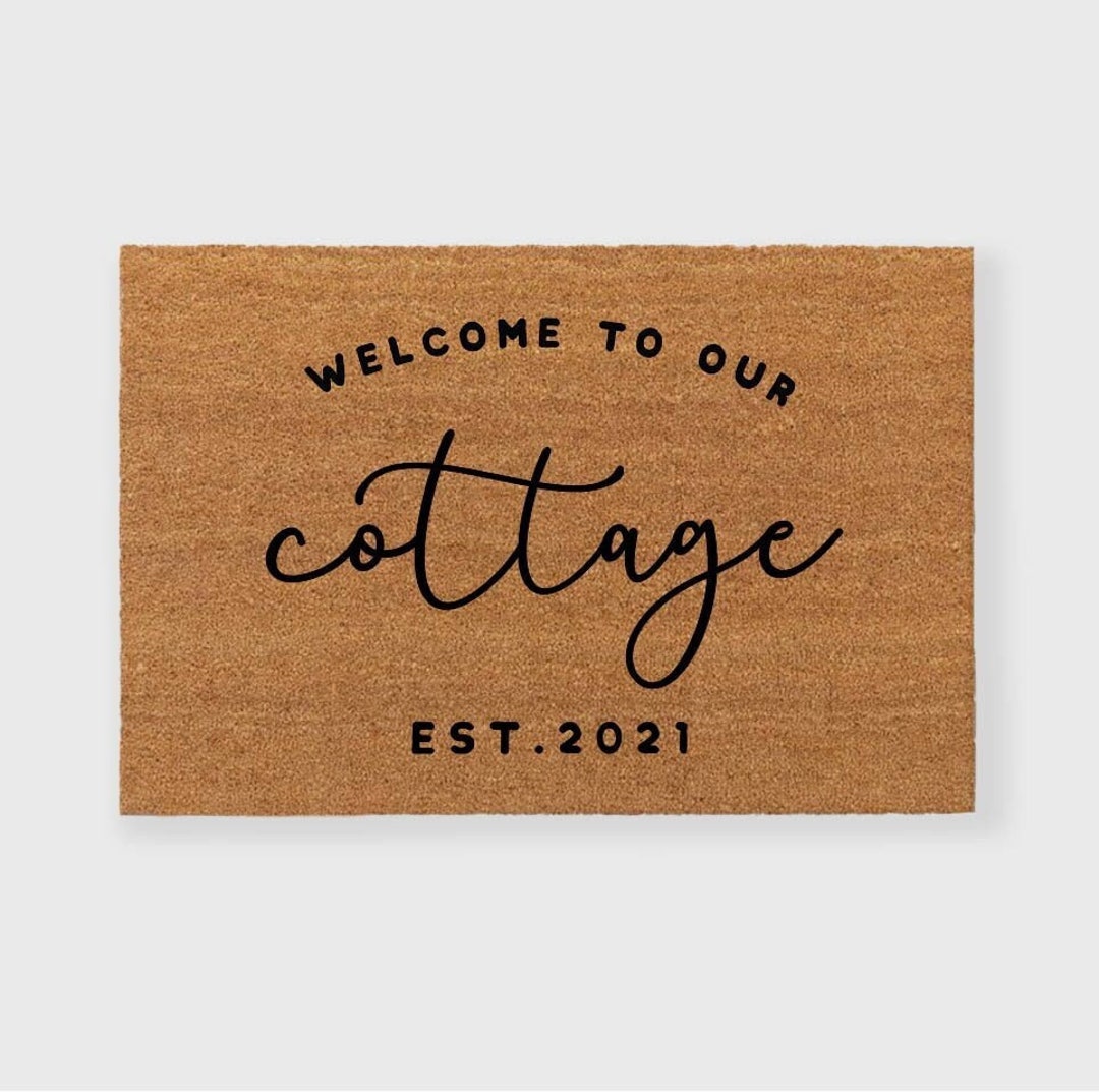 Welcome to Our Cottage Custom Doormat, Cottage Doormat, Cottage Decor ...