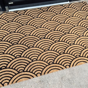 Japanese Wave Doormat,japanese Seigaiha Wave Doormat,japanese ...