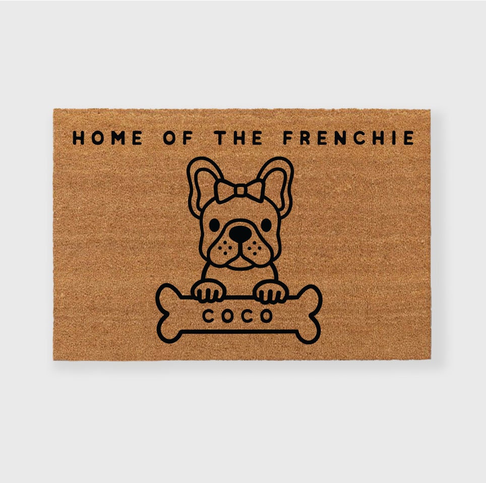 French Bulldog Doormat Frenchie Door Mat French Bulldog - Etsy