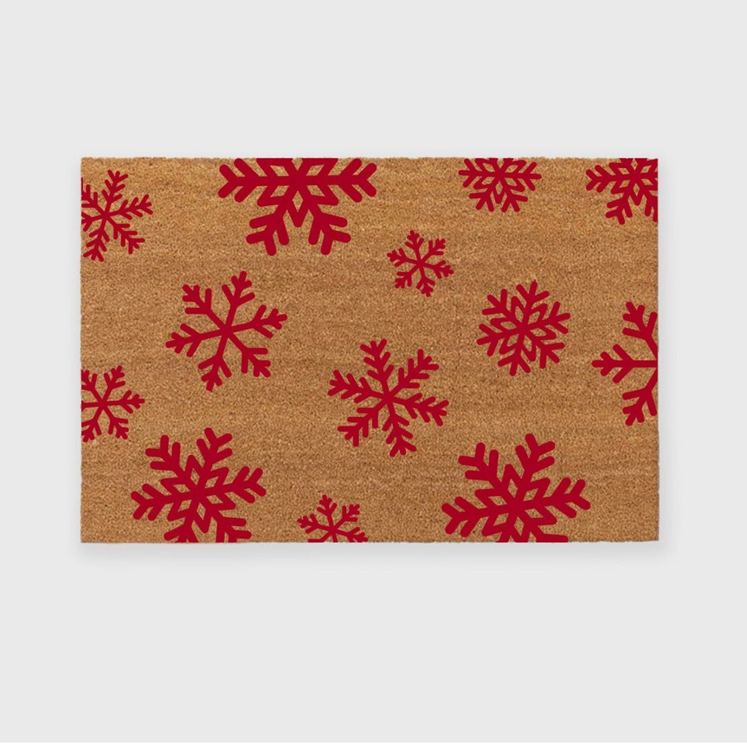 Snowflakes Doormat,snowflakes Door Mat,snowflake Pattern Doormat,snow ...