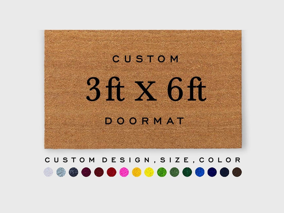 Custom 36 X 72 Inch Doormat,3ft by 6ft Doormat,3 X 6 Doormat,extra ...