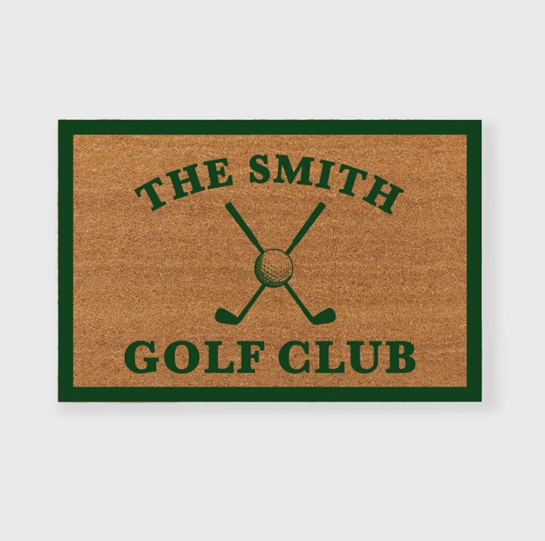 Custom Golf Club Doormat,personalized Golf Club Doormat,golf Doormat ...