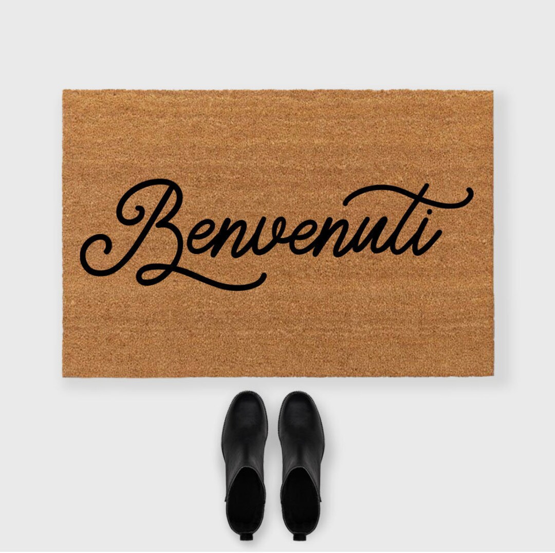 Benvenuti Doormat,benvenuti Door Mat,italian Door Mat, Ciao Doormat ...