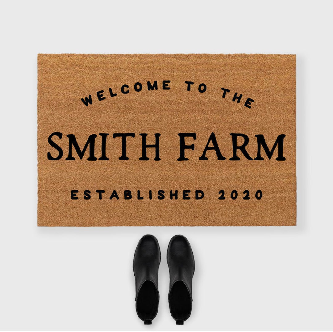 Custom Farm Doormat, Farmhouse Doormat, Farmhouse Decor, Ranch, Doormat ...