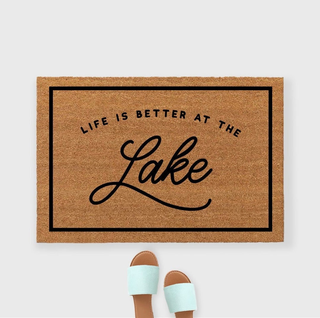 Life is Better at the Lake Doormat,lake House Doormat,lake Life Doormat ...