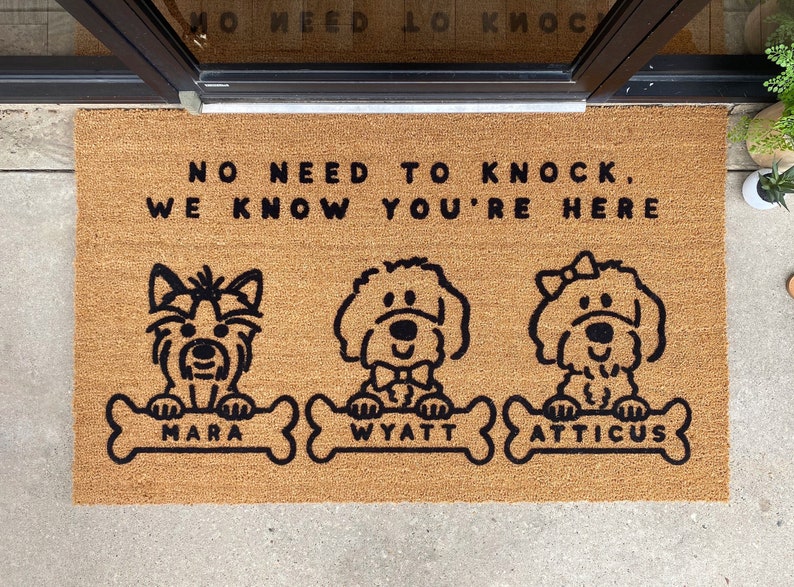 Custom Dog Doormat Custom Dog Door Mat Dog Rug Funny Dog - Etsy