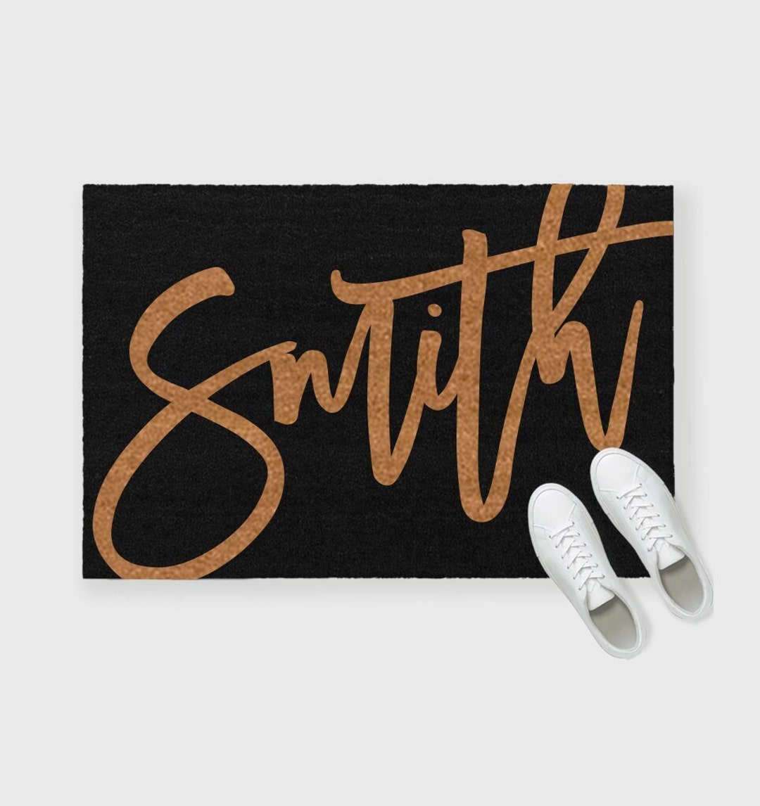 Extra Large Personalized Name Doormat,large Last Name Personalized Doormat,double Doormat,custom ...
