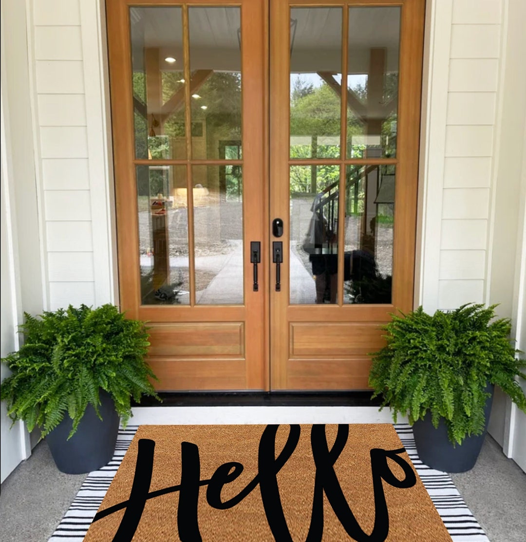 Hello Script Doormat,hello Doormat,extra Large Doormat,huge Doormat ...