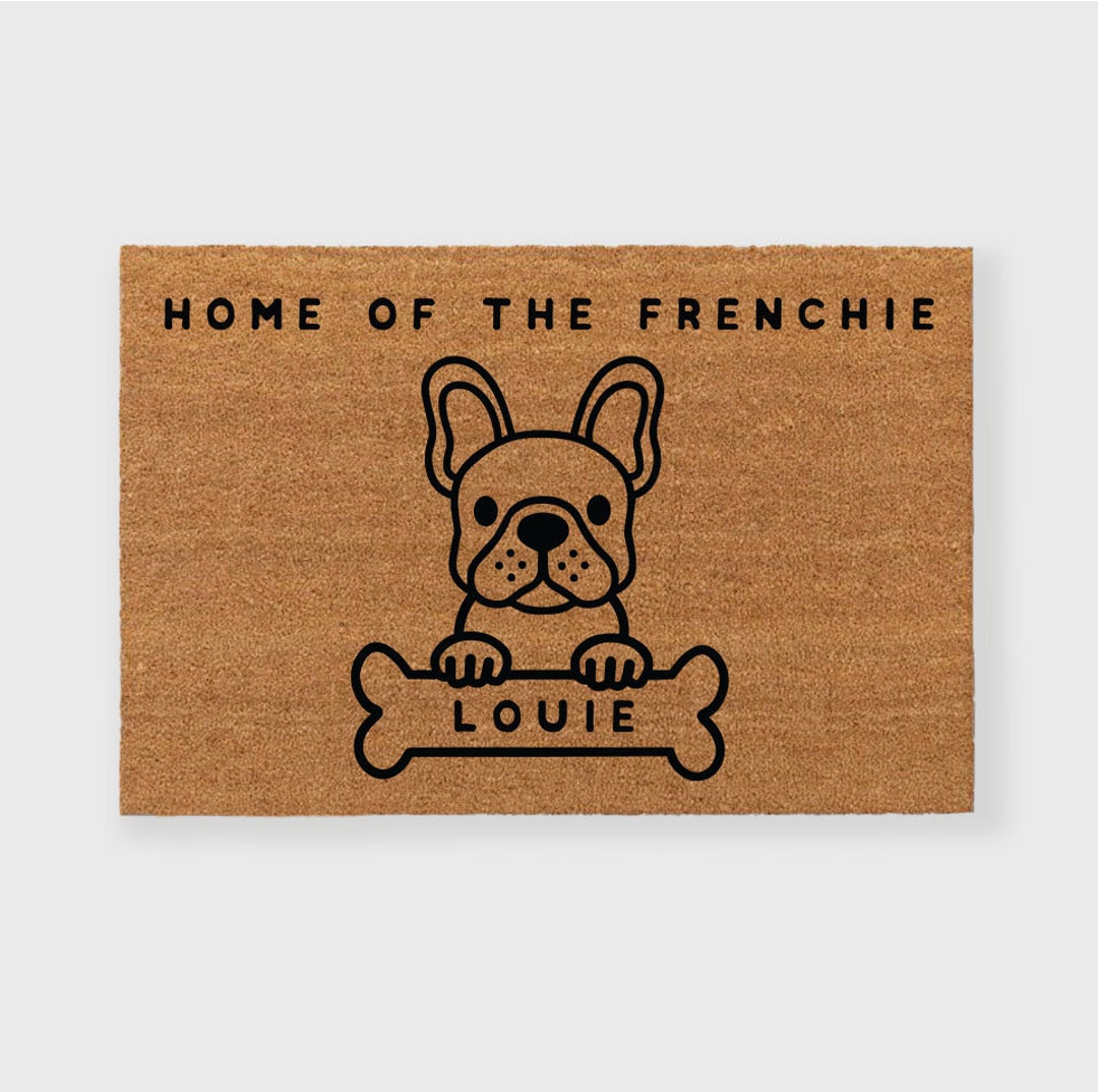 French Bulldog Doormat, Frenchie Door Mat, French Bulldog Gifts, French ...