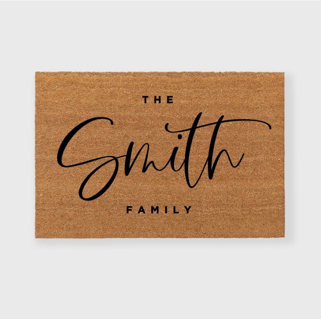 Last Name Doormat,personalized Doormat, Custom Doormat, Last Name ...