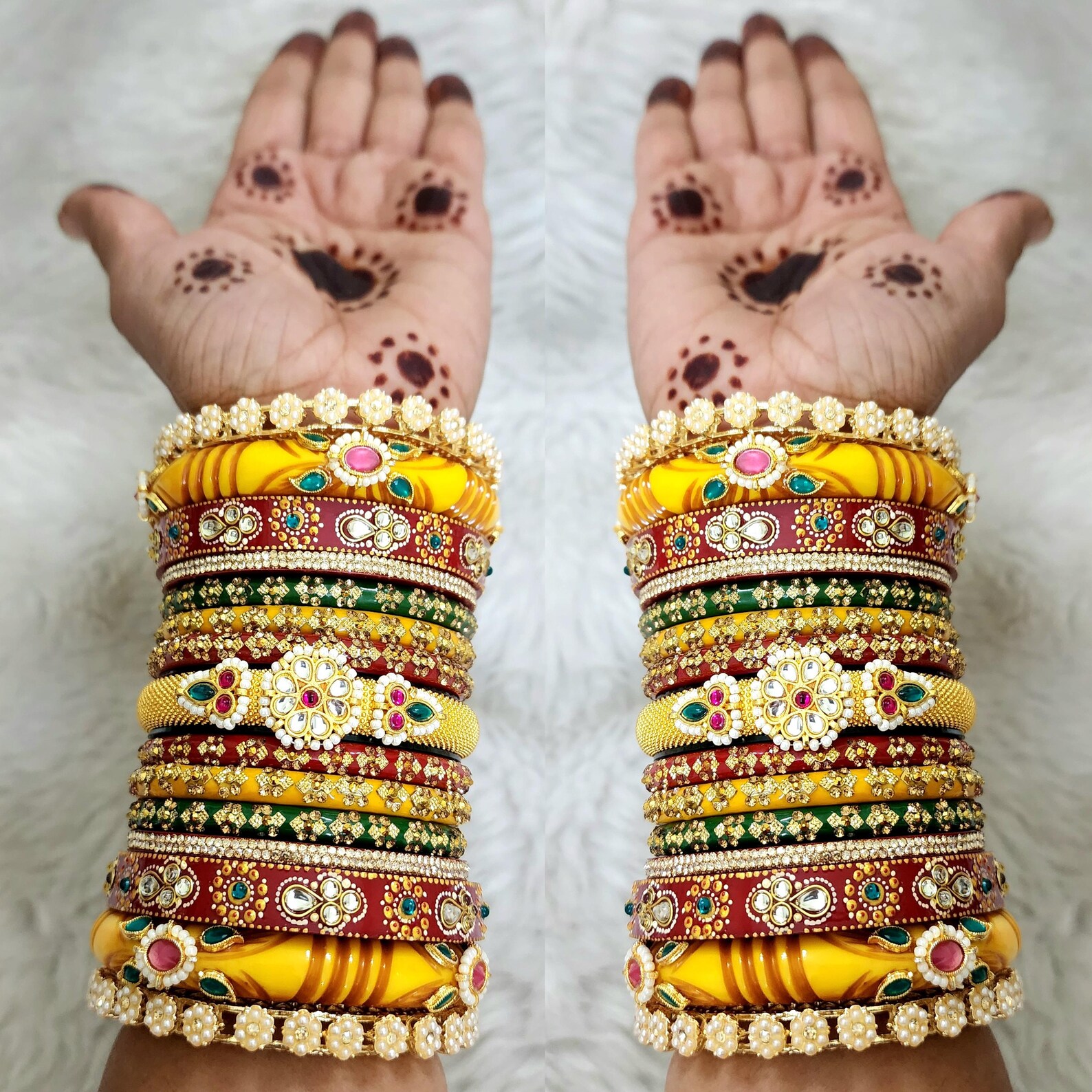 Gorgeous Chuda/indian Wedding Bridal Chura With Kundan Work/ Punjabi ...