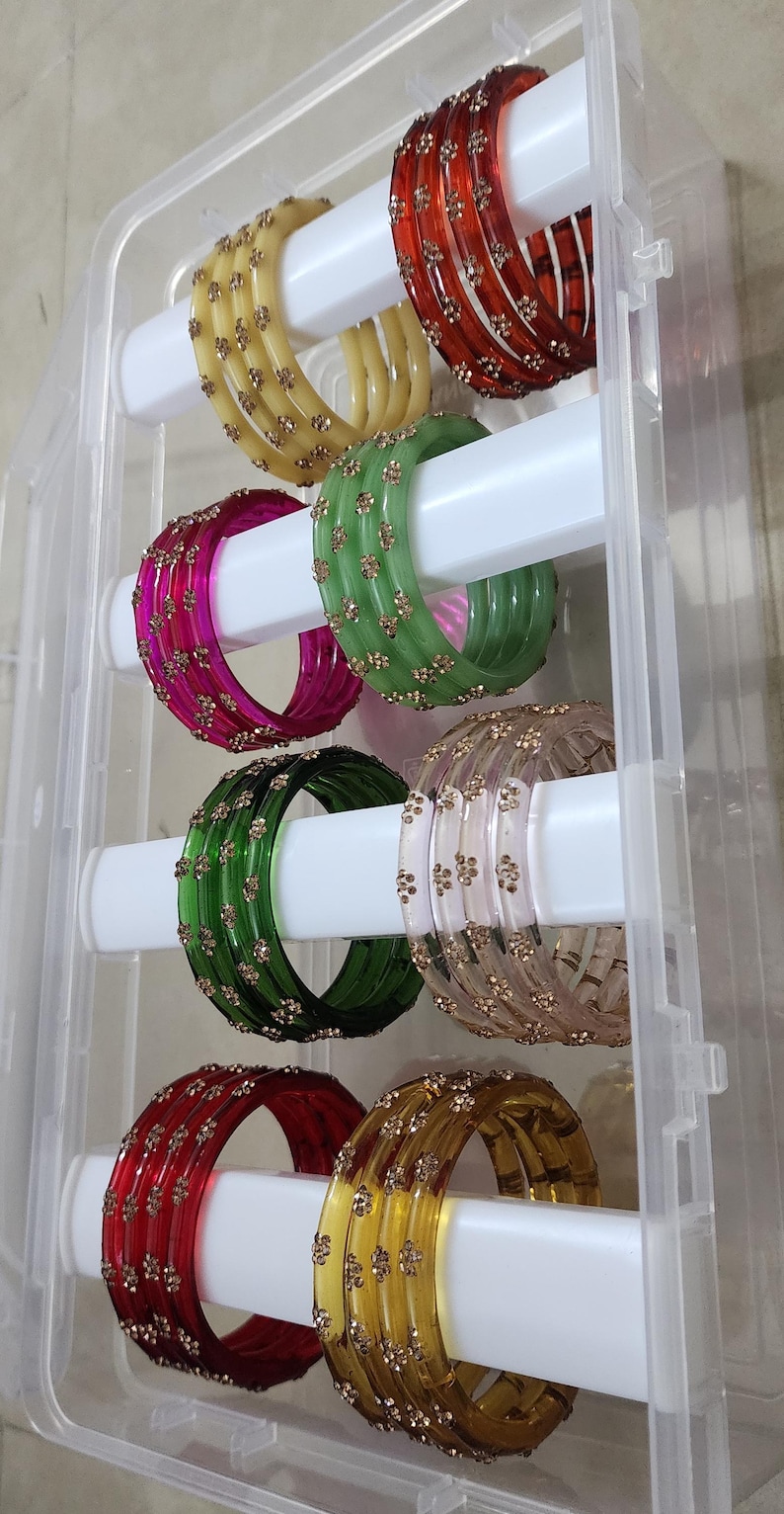 Gorgeous Glass Bangles/indian Wedding Glass Bangles With Stone Work ...