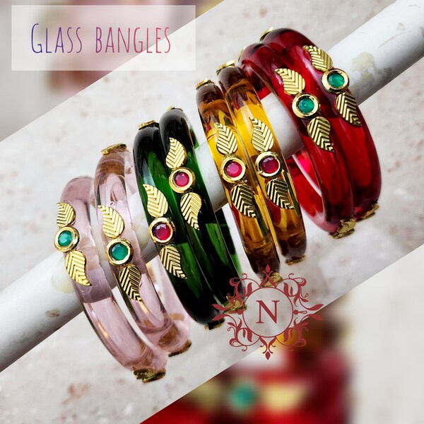 Glass Bangles - Etsy