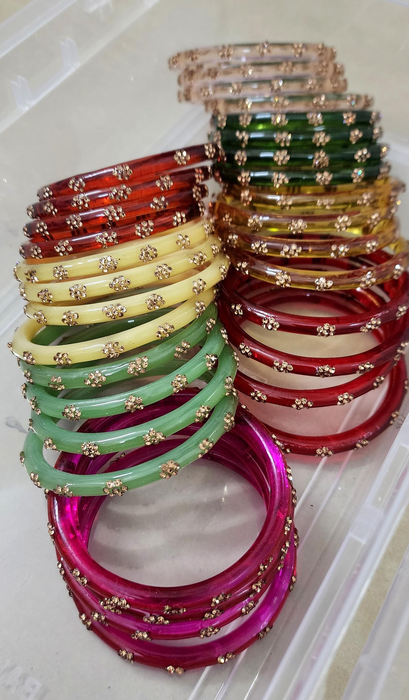 Gorgeous Glass Bangles/indian Wedding Glass Bangles With Stone Work/ Crystal Bangles/ Bangle ...