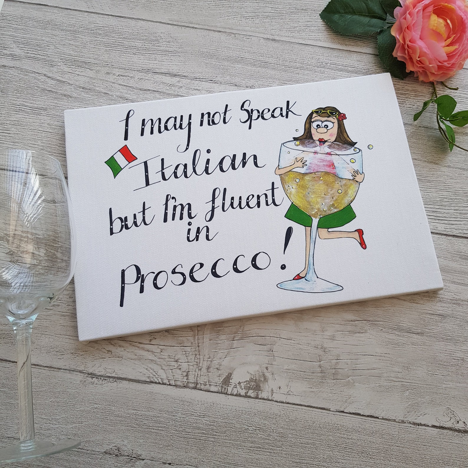 Prosecco Wooden Block Wall Art Prosecco Quote Block Picture Block Wall ...