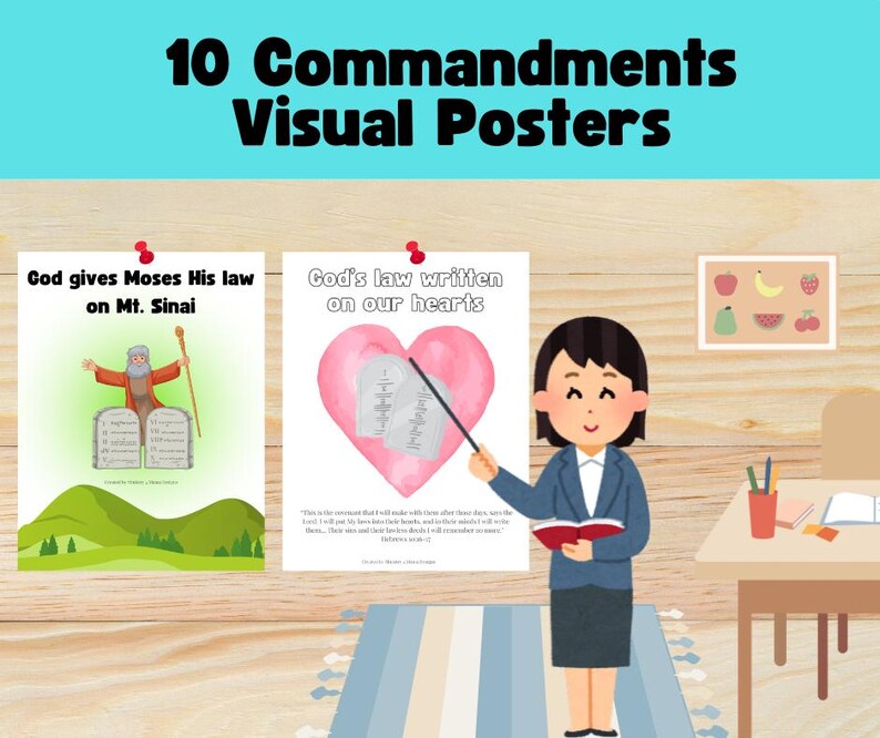 10 Commandments Activities and Worksheets, Printable Bible Lesson ...