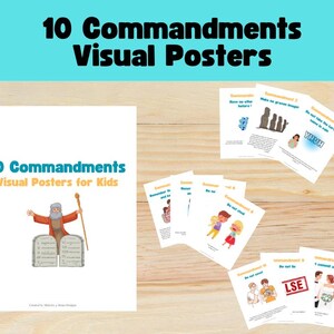 10 Commandments Activities and Worksheets, Printable Bible Lesson ...