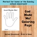 Christian 'god Made Me' Coloring Page - Printable 8.5x11 God's Creation ...