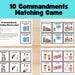 10 Commandments Activities and Worksheets, Printable Bible Lesson ...