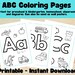 ABC Coloring Pages for Kids, Learning Letters, Alphabet Coloring ...