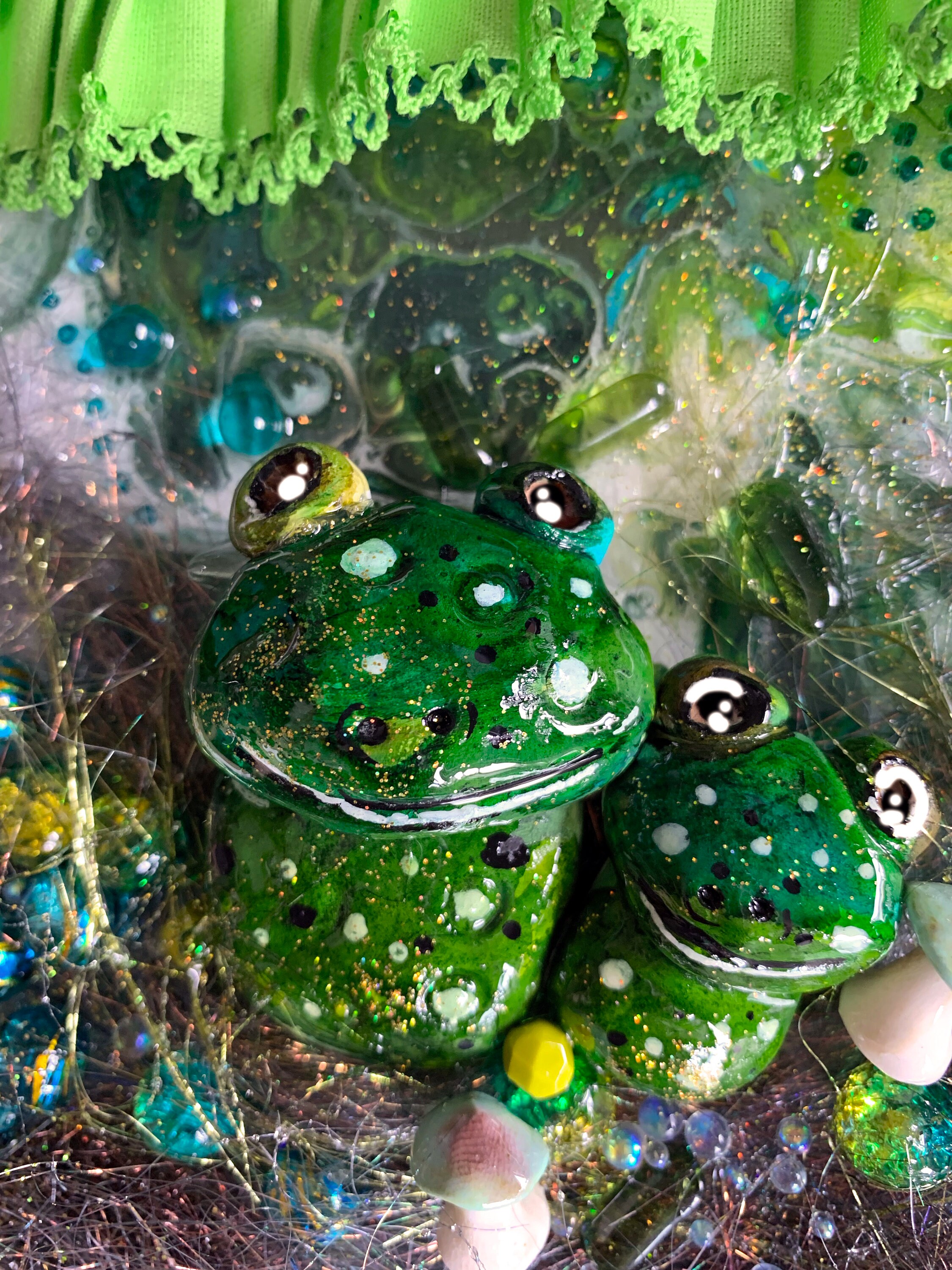Lucky Frogs Wonderful Piece of Art - Etsy
