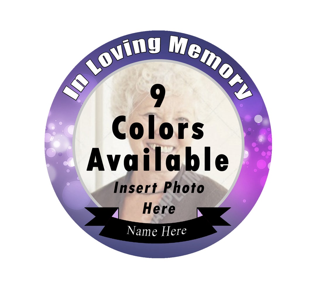 SET of 50 Buttons Custom Funeral Buttons, F180x Memorial Button, in ...