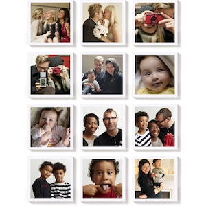 Square Photo Magnet Sets/ Custom Photo Magnets/ Personalized Magnet ...