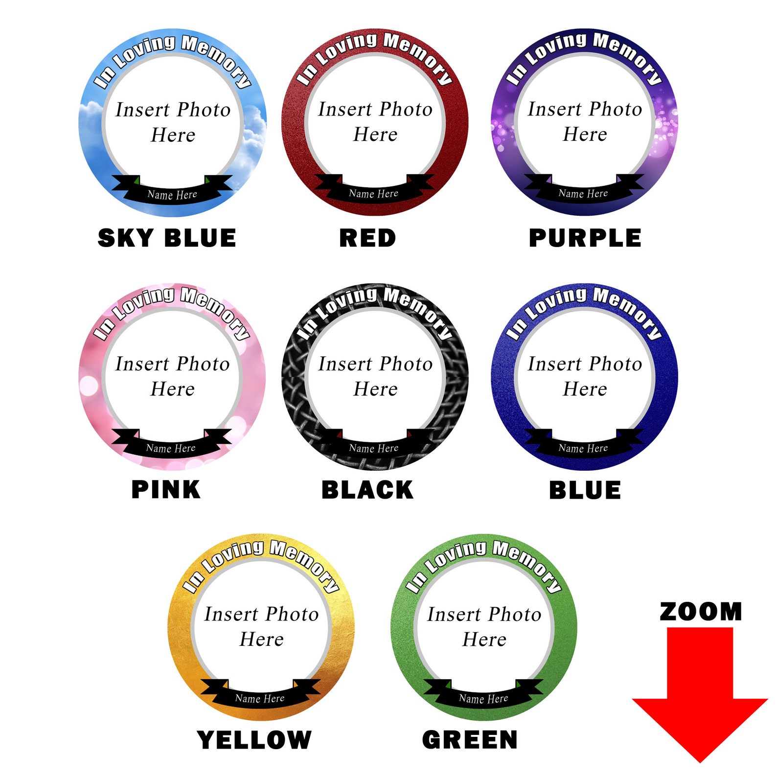 SET of 50 Buttons Custom Funeral Buttons F180x Memorial - Etsy