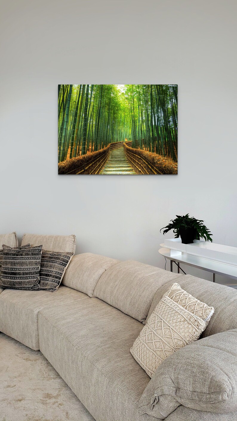 Bamboo Forest Wall Art, Kyoto Wall Art, Kyoto Canvas, Bamboo Wall Art ...