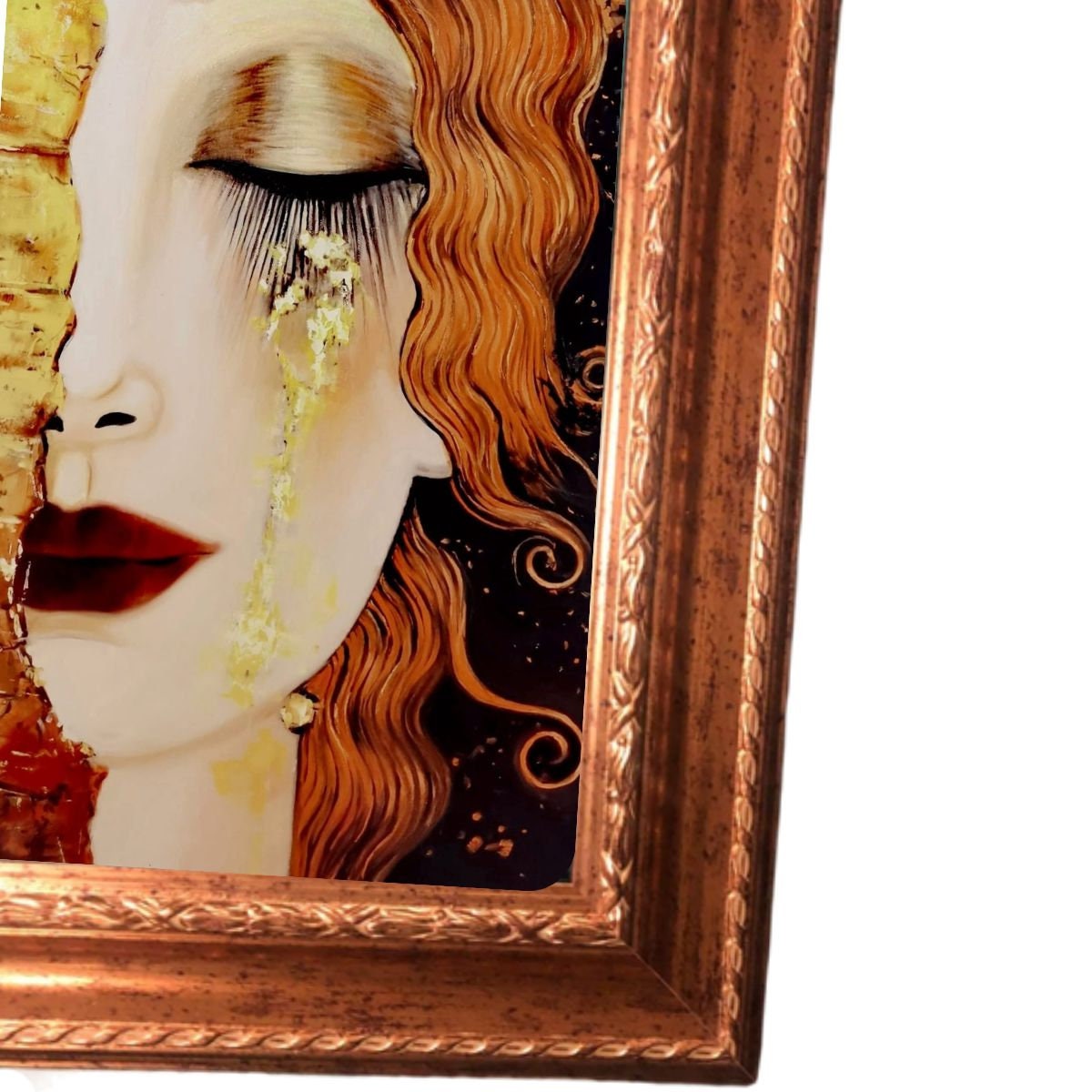 The Golden Tears Handmade Oil Painting Reproduction, Gustav Klimt ...