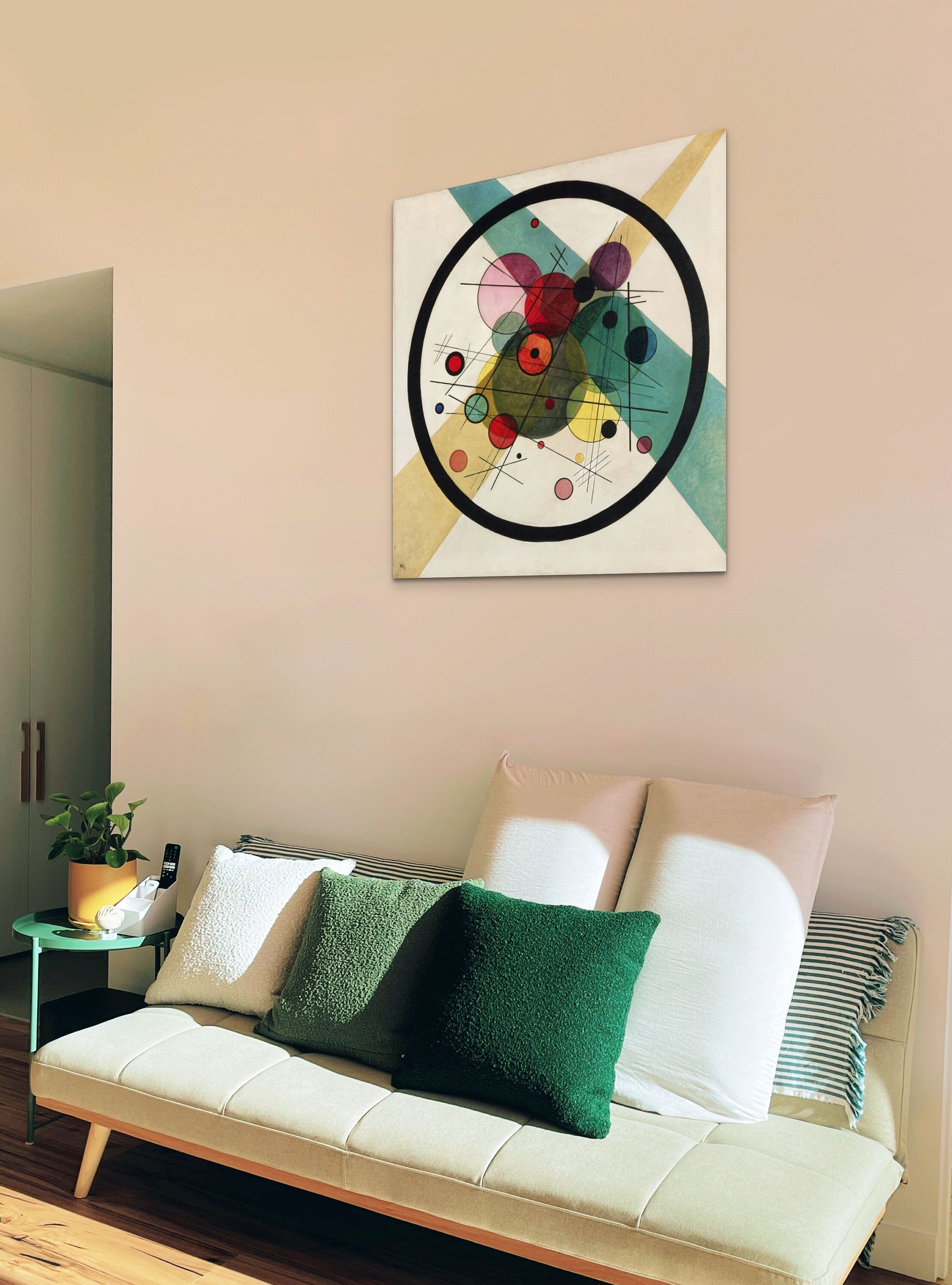 Kandinsky Circles in a Circle Wall Art, Wassily Kandinsky Reproduction ...