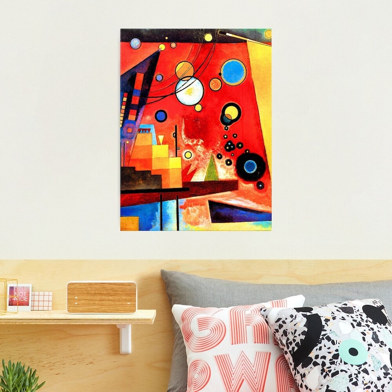 Kandinsky Heavy Red Wall Art, Wassily Kandinsky Schweres Rot ...