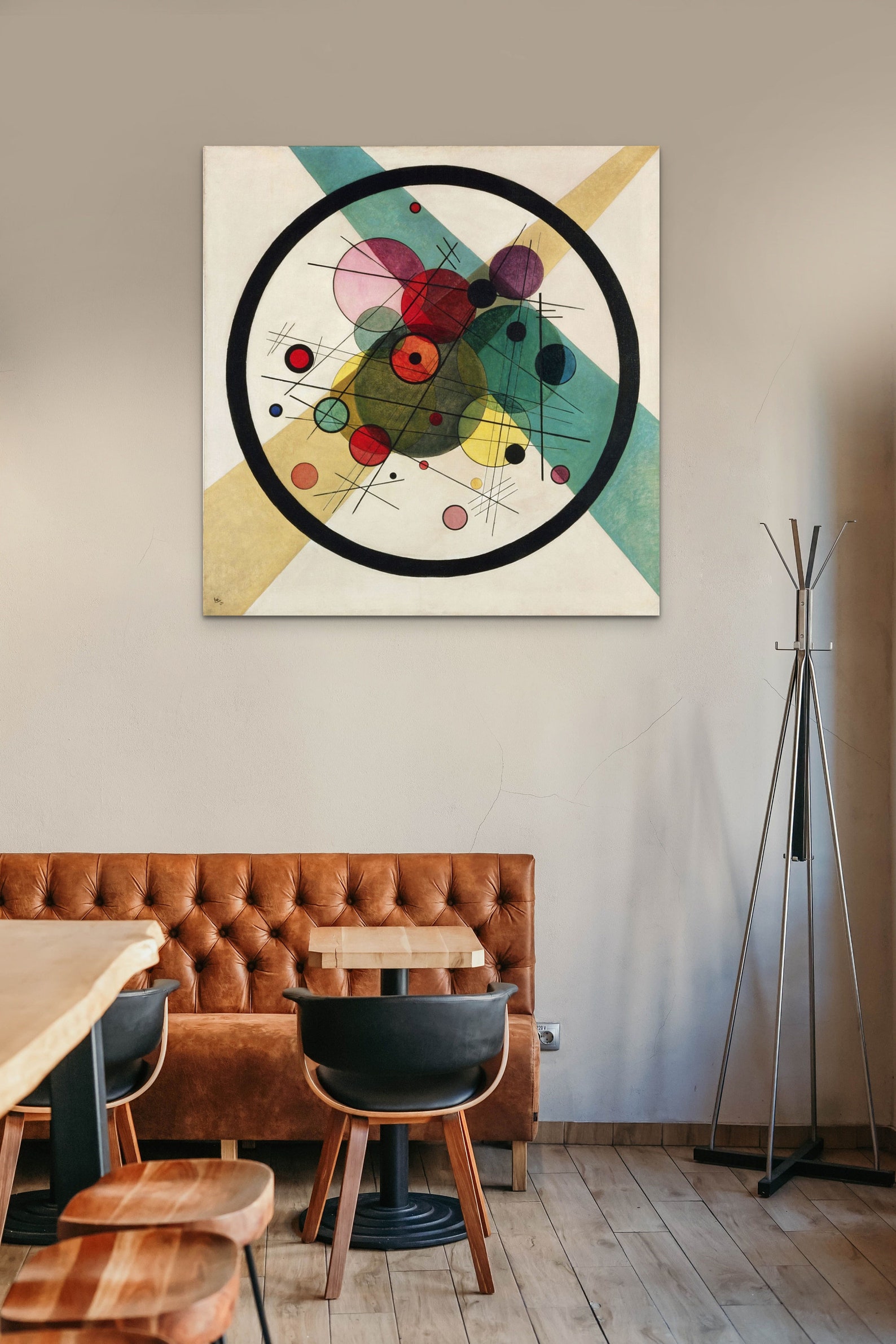 Kandinsky Circles in a Circle Wall Art, Wassily Kandinsky Reproduction ...