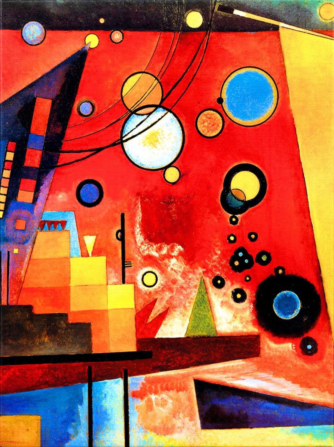 Kandinsky Heavy Red Wall Art, Wassily Kandinsky Schweres Rot ...