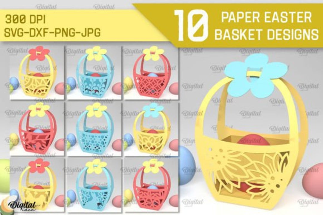 Easter Basket SVG, Comes With a Bonus Easter SVG File!! - Etsy
