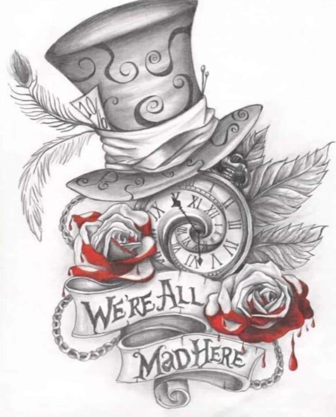 Mad Hatter Print and Cut File - Etsy