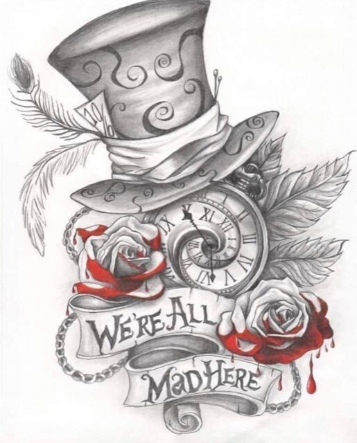 Mad Hatter Print and Cut File - INSTANT - Etsy