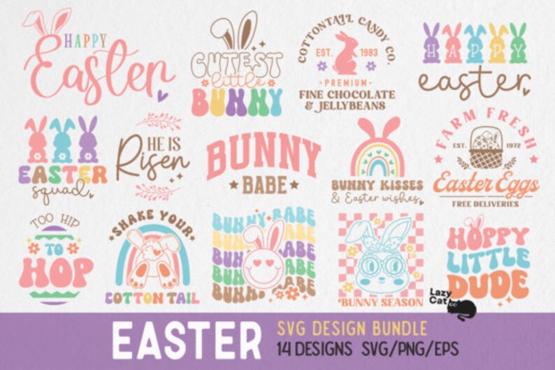 50+ Easter Bundle PNG / SVG File - Etsy