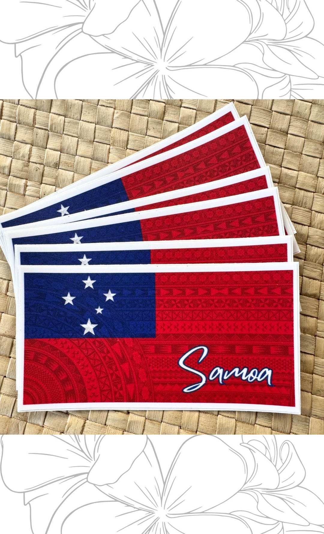 Samoa Decals - Kiss Cut Decal - Weather Proof Sticker - Etsy
