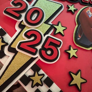 3D Cars Inspired 2025 Graduation Cap Topper - Cars Grad Topper - Cars ...