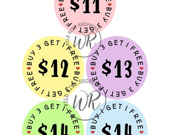 Color Street Pricing Stickers - Etsy