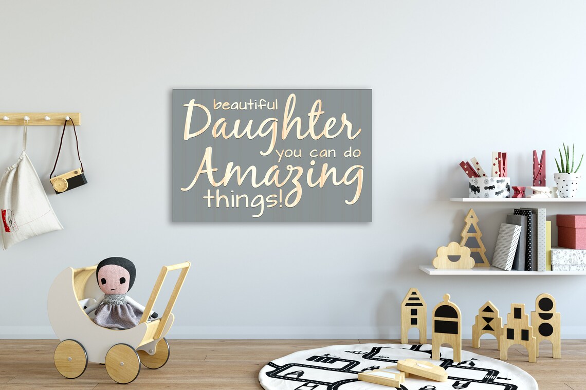 Beautiful Daughter SVG Word Art Svg Beautiful Daughter - Etsy Israel