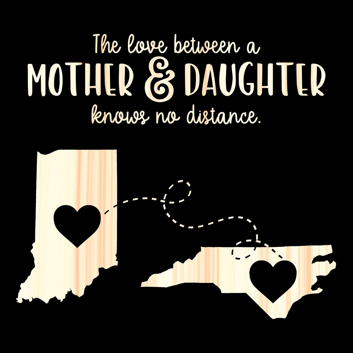 Mother Sign Mother & Daughter Love Sign Wall Decor - Etsy