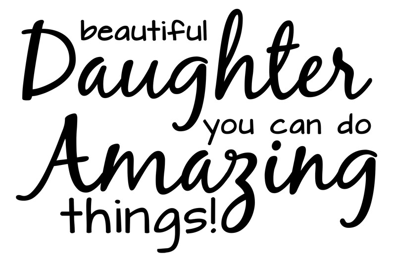 Beautiful Daughter SVG Word Art Svg Beautiful Daughter - Etsy New Zealand