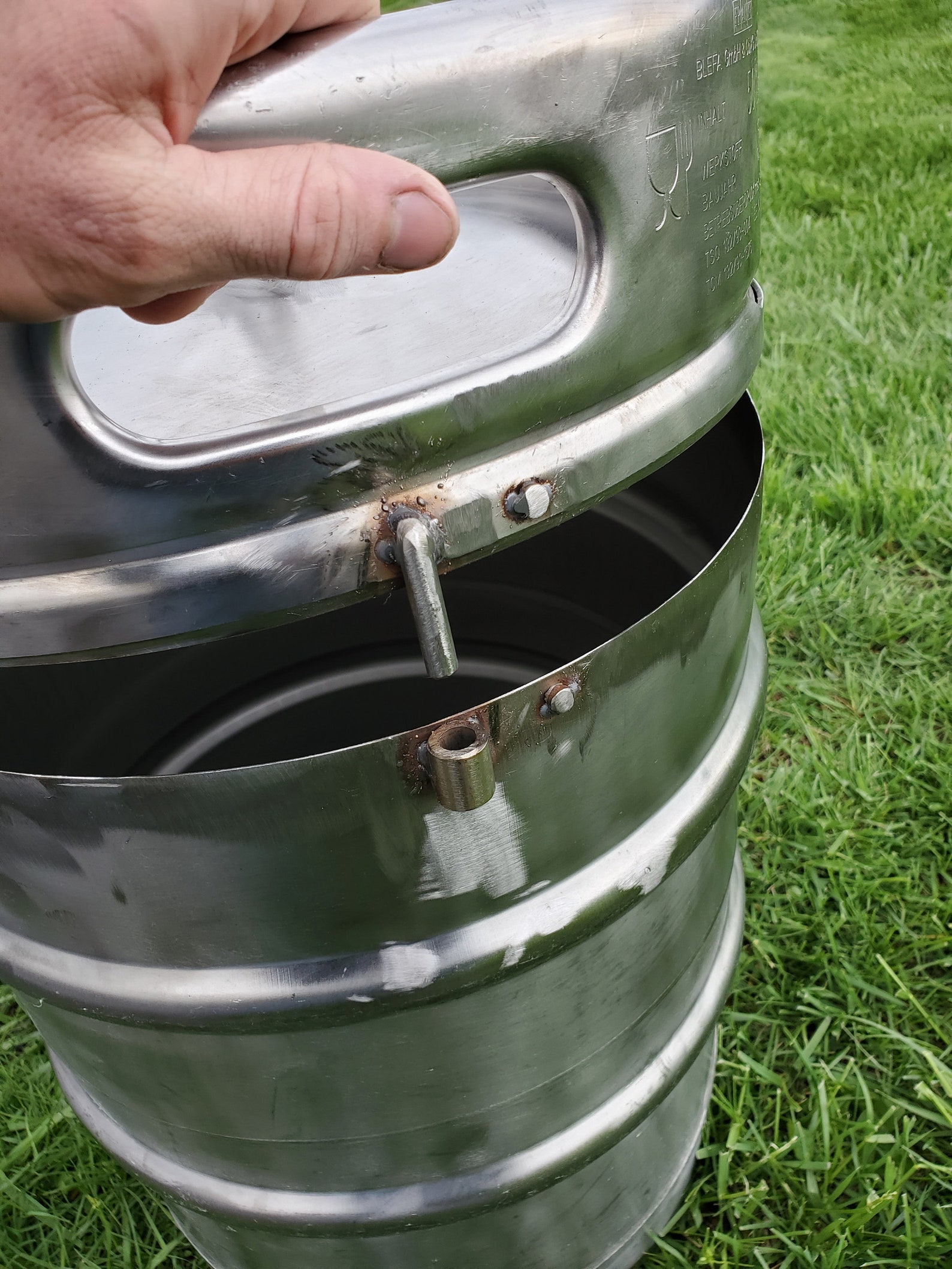 Beer Keg Seafood/crab Boil Pot + Removable Shelf Bundle - Etsy