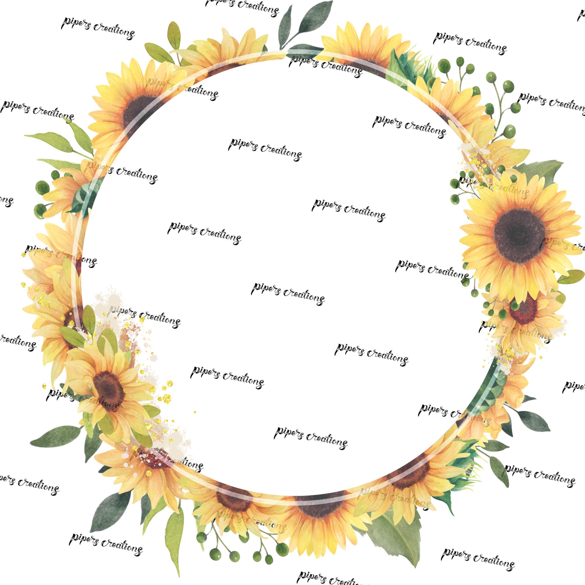 Printable - Sunflower Frames - Etsy