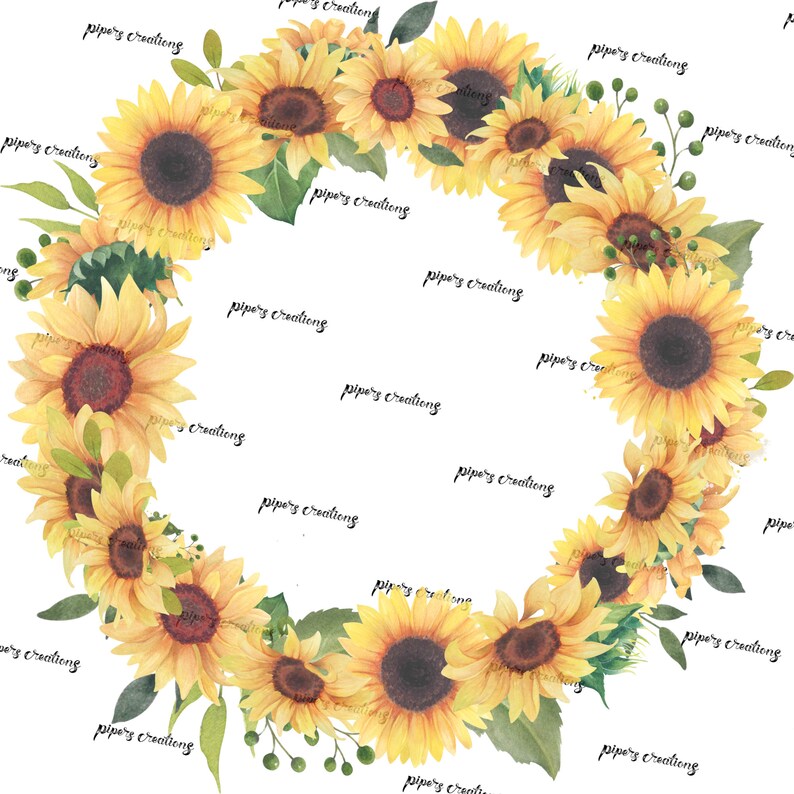 Printable - Sunflower Frames - Etsy