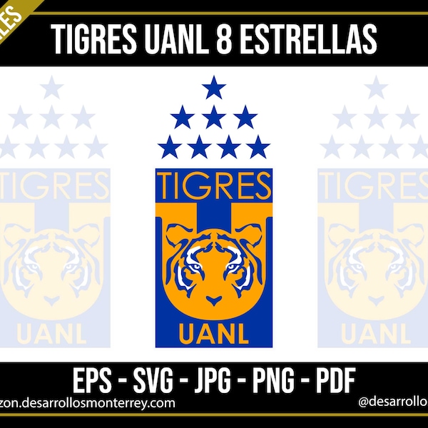 Uanl Tigres Soccer Logo - Etsy