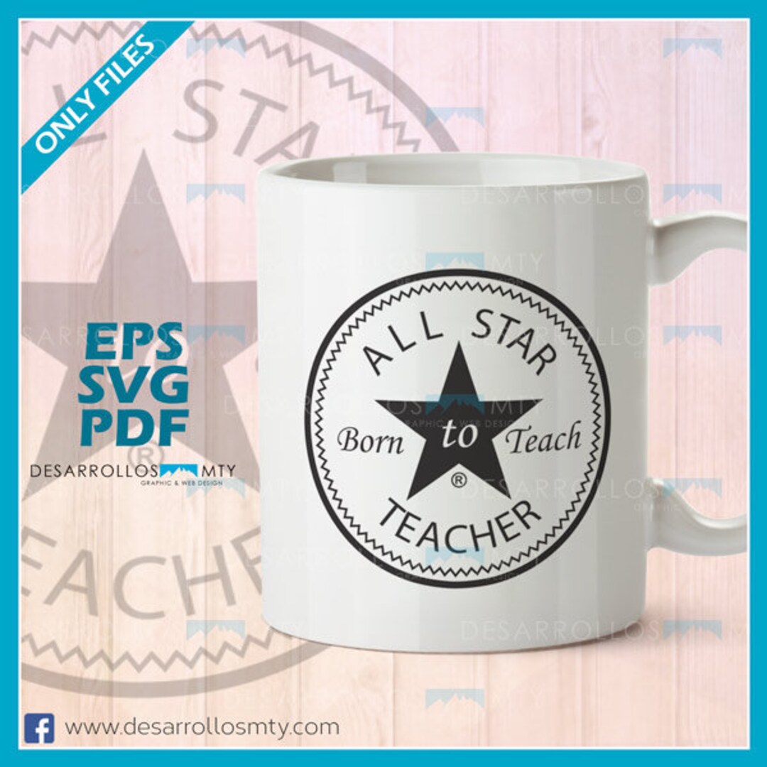 All Star Teacher the Best Teacher School Apple High - Etsy